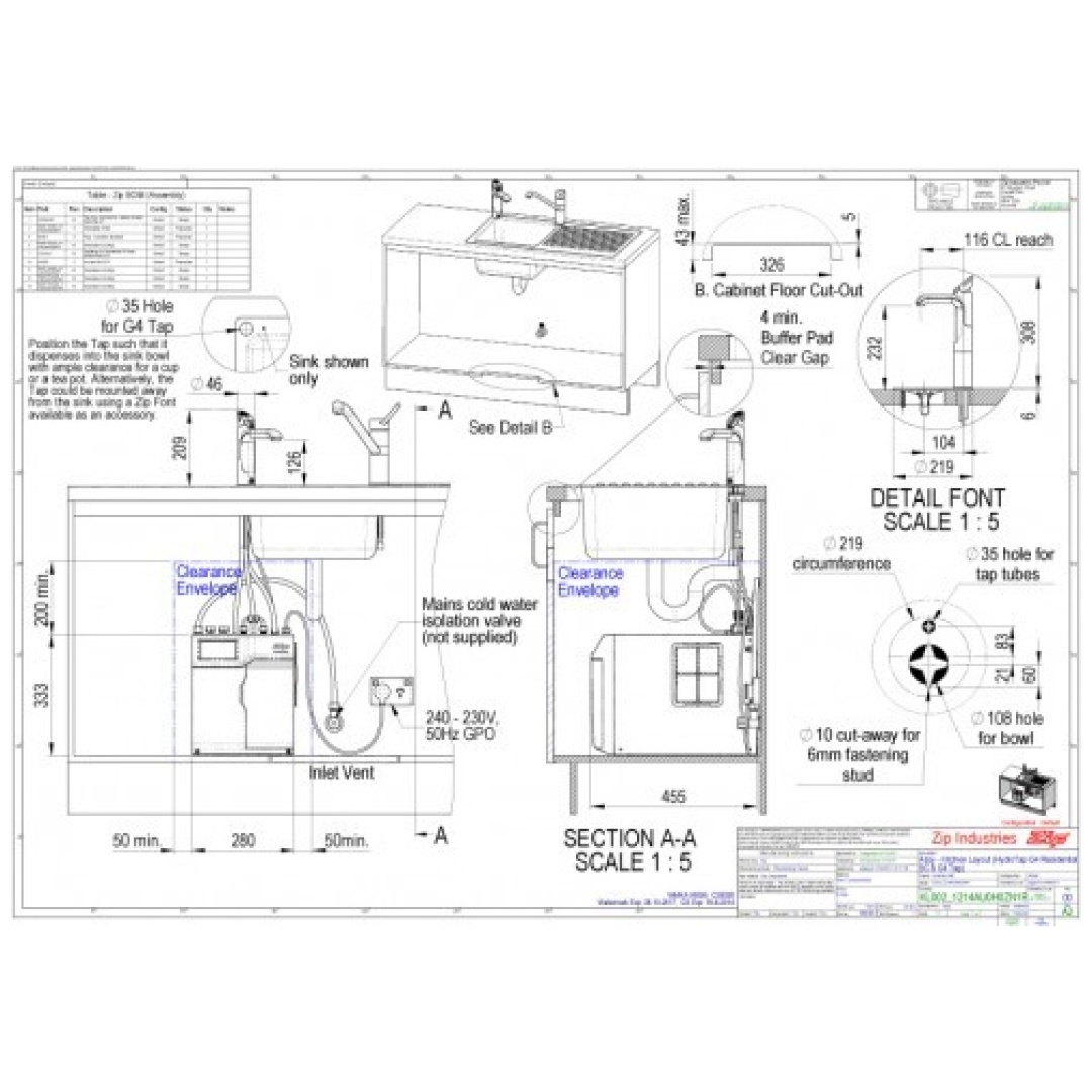 Zip HydroTap G5 Boiling u0026 Chilled Classic Plus H55784 InstantFlow ...