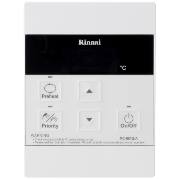 Rinnai Standard Controller MC601QA InstantFlow - Hot Water